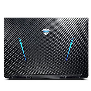 Synvy [2 Pack] Back Protector Film, compatible with HP Spectre x360 15-df0000/df0010tx/df0009tx/df0000nx/df0000tx Black Carbon TPU Guard Skin Sticker [ Not Front Tempered Glass Screen Protectors ]
