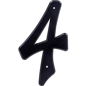 Hillman 839758 Black House Number Nail Plastic, 4-Inch