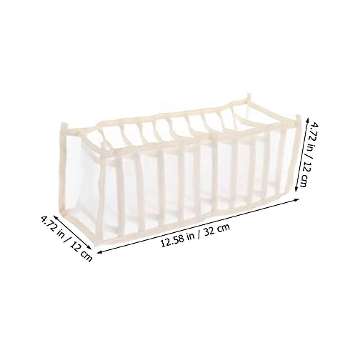 Alipis Bra Storage Box Storage Drawer Clothing Drawers Glove Compartment Organizer Closet Socks Organizer Drawer Divider Box Clothes Drawer Organizer Multiple Grids Box Bra Organizer Desk