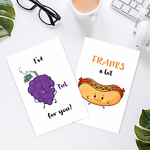 40 Funny Thank You Cards with Envelopes & Stickers, 4×6 in Cute Pun Cards Assorted Blank Greeting Cards, Boxed Bulk Note Cards for Friends Teachers Business Coworker Employee Appreciation
