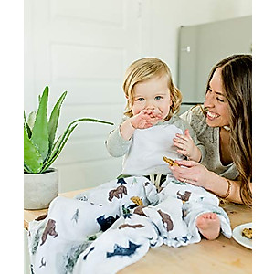 SARANONI Swaddle Blanket Luxury Decorative Baby Muslin Swaddle (Yosemite, 47" x 47")