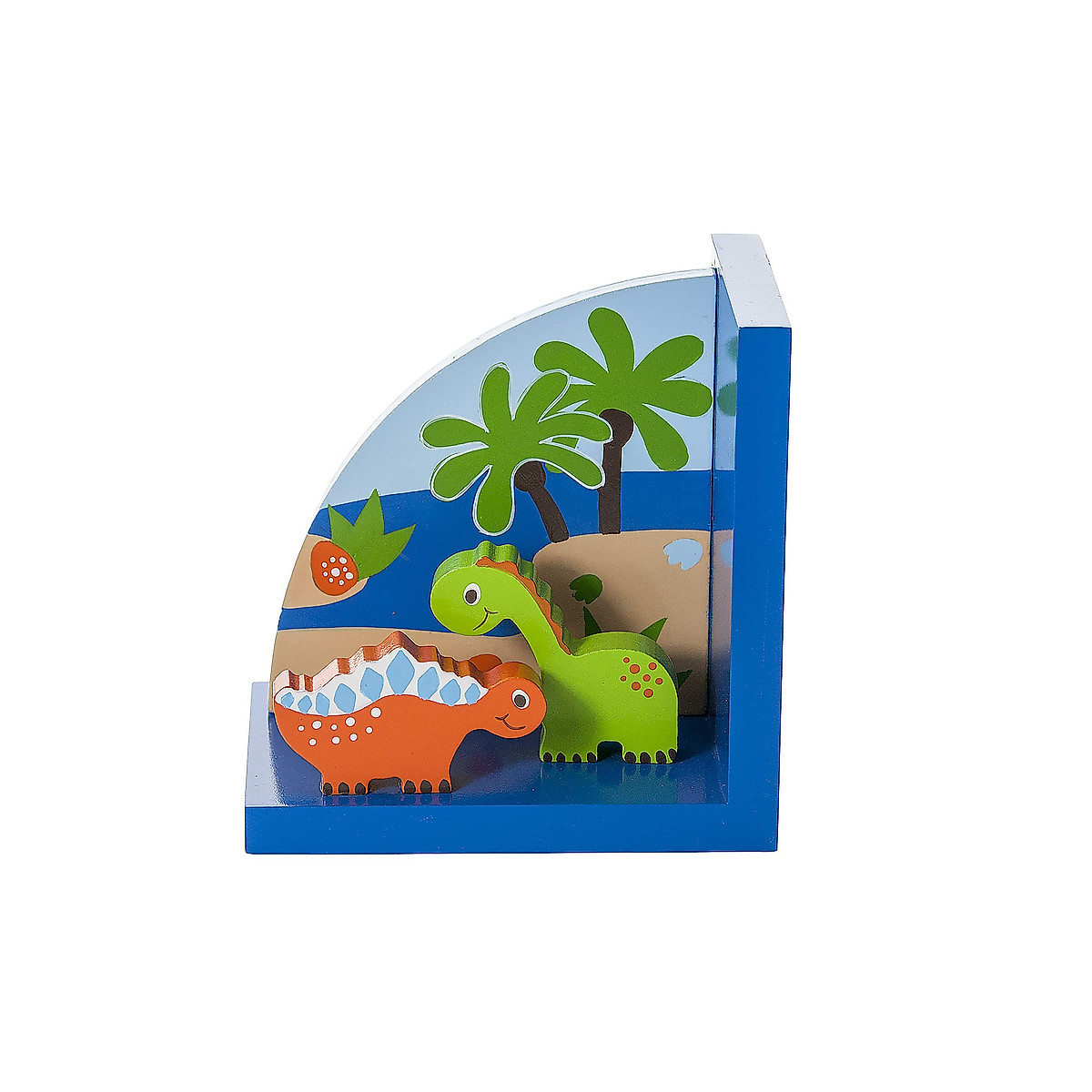 Kids Dinosaur Themed Bookends for Boys Nursery or Bedroom