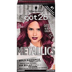Got2b Metallics Permanent Hair Color, M85 Urban Fuchsia