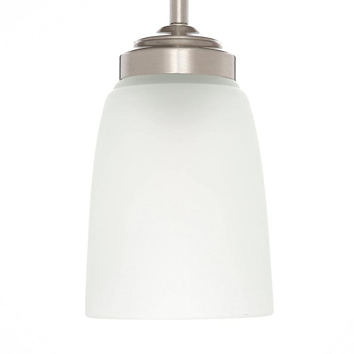 Hampton Bay 1-Light Brushed Nickel Mini Pendant