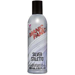 MANIC PANIC Silver Stiletto Toning Conditioner - Purple Conditioner For Pale, Platinum Blondes, Grey, Blue, And Purple Hair Color - Tones Brassiness (8oz)