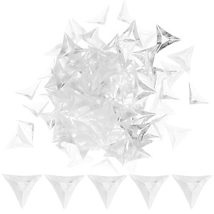 DOITOOL 300PCS Dust Corners for Stairs - Anti-Dirty Triangle Stair Dust Corners for Wooden Steps - Dust-Proof Stair Corner Dust Guards Corner Guards for Stairs Drawer Furniture Corner