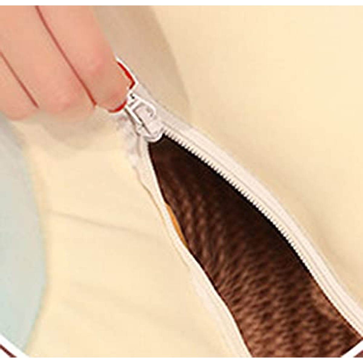 ChezMax Chair Cushion Plush Detachable Seat Back Cushion with Ties Thickened Chair Pads Toast Cartoon Waist Pillow for Outdoor Car Office Patio Bedroom Living Room Strawberry