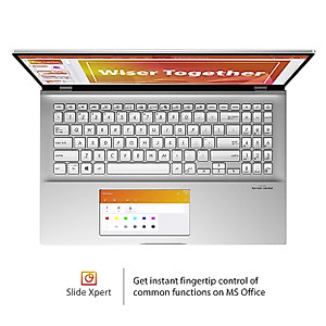 ASUS VivoBook S15 Thin & Light Laptop, 15.6” FHD, Intel Core i5-8265U CPU, 8GB DDR4 RAM, PCIe NVMe 512GB SSD, Windows 10 Home, S532FA-DB55, Transparent Silver
