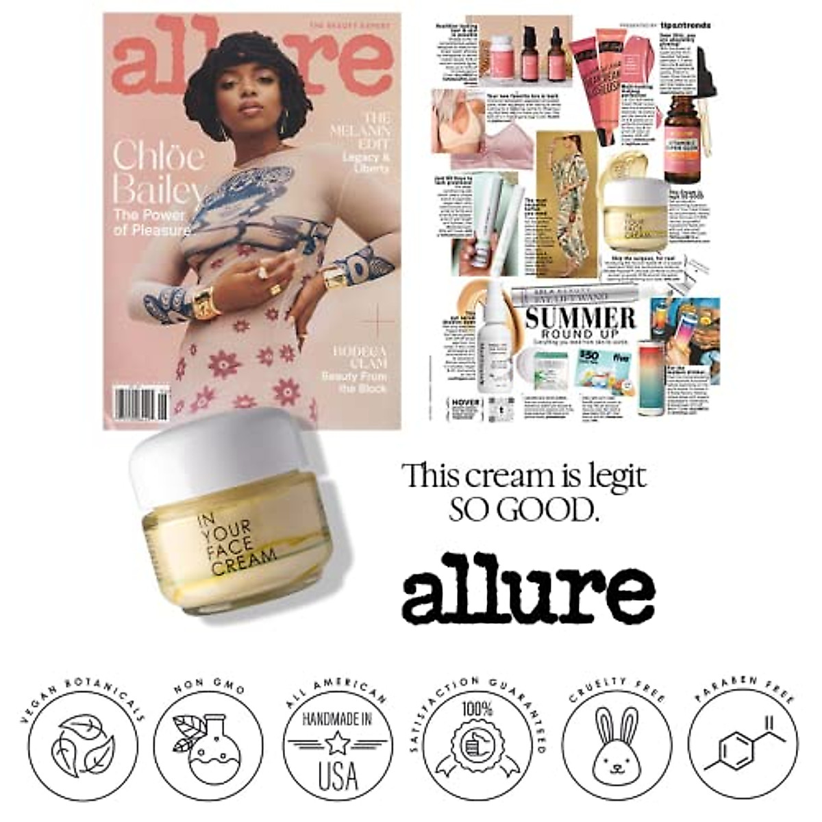 In Your Face CREAM Luxurious Moisturizer for Face | 100% Natural CoQ10 & Vitamin C Face Cream | Adds Layers of Hydration | Softens Signs of Aging & Restores Skin's Balance