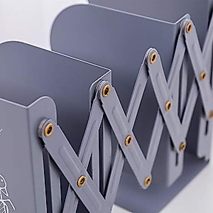 Telescopic Book Stand Retractable Medium-Sized Folding Book Clip Book by bookend Three-Column Large Student Cartoon Creative Thickening