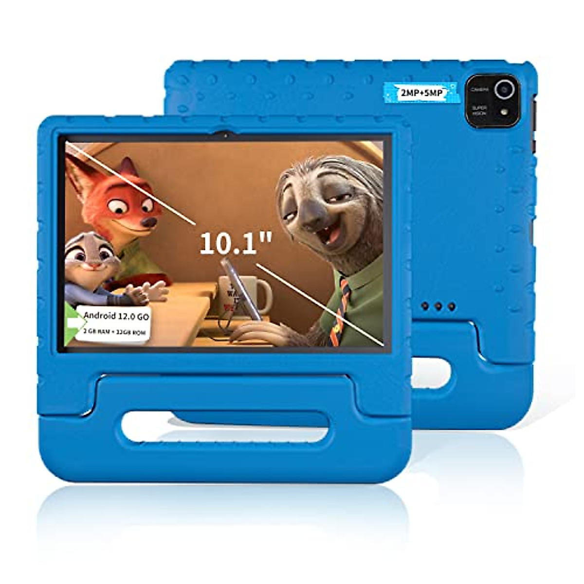 NOBKLEN Kids Tablet 10 Inch, 2023 Android Tablet for Kids and Parental Control, 2GB+32GB ROM, 6000mAh Battery