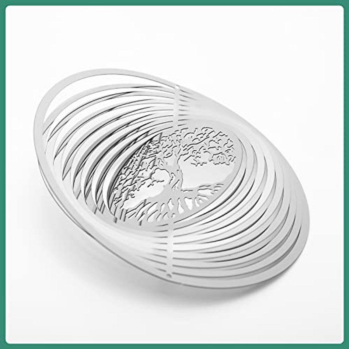 Wind Spinners,18in 3D Stainless Steel Hanging Outdoor Wind Spinner with Butterfly Pendant and 2 Pcs 360° Rotating Hook, Lawn Art Decor for Outside Yard and Garden (1 Pack)