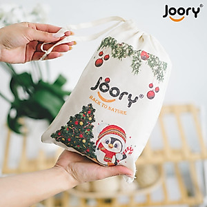 JOORY Natural Exfoliating Loofah Sponge, Egyption Body Scrubber (3 Pack), Biodegradable Shower luffa Pad