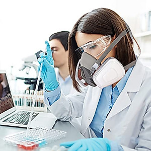 Reusable Half Face Cover - 6200 Half Respirаtor Face Cover，for Paint, Dust and Formaldehyde, Sanding, Polishing,Spraying ,Against Dust,Chemicals