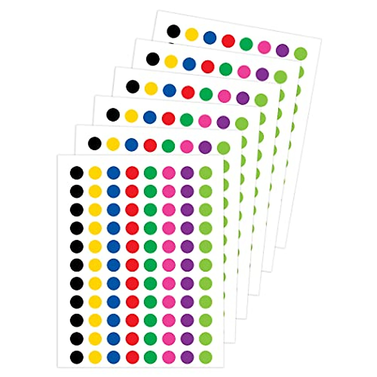 Teacher Created Resources Colorful Circles Mini Stickers Value Pack, Multi Color (4743)