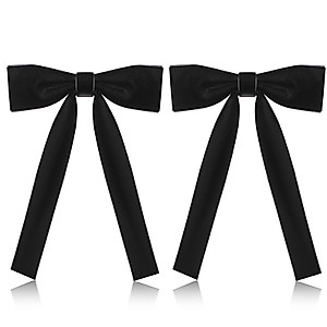 Geyoga 2 Pack Western Ties for Men Kentucky String Tie Clip on Bow Ties Colonel Sanders Black Cowboy Bow Tie Party