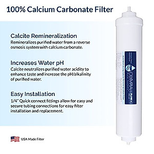 Olympia Water Systems Alkaline Remineralization Reverse Osmosis Water Filtration System with 80GPD Membrane - Increases Water pH