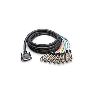 HOSA DTF805 Balanced Snake XLR3F to DB25 - (3 Feet) (Black)