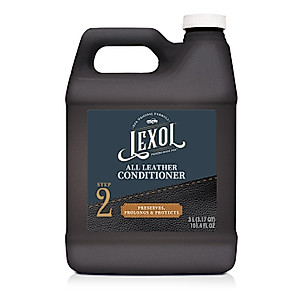 Leather Cleaner by Lexol, Use on Furniture, Car Interiors, Shoes, Handbags, Accessories, 33.8 Fl Oz Each