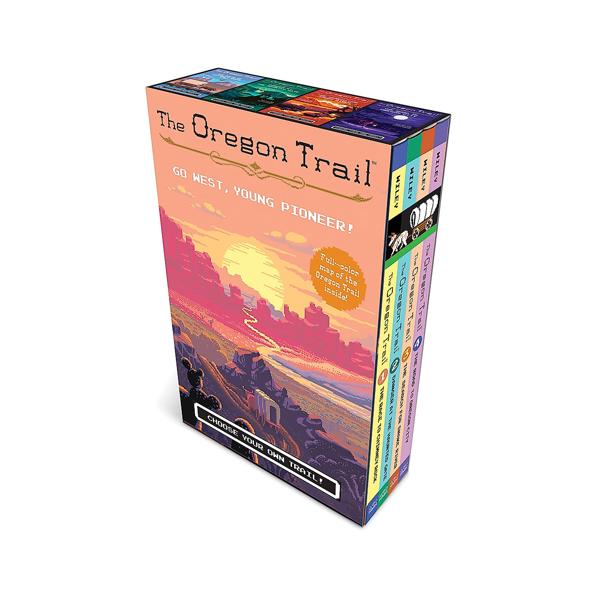 The Oregon Trail 4-Book Paperback Box Set Plus Poster Map