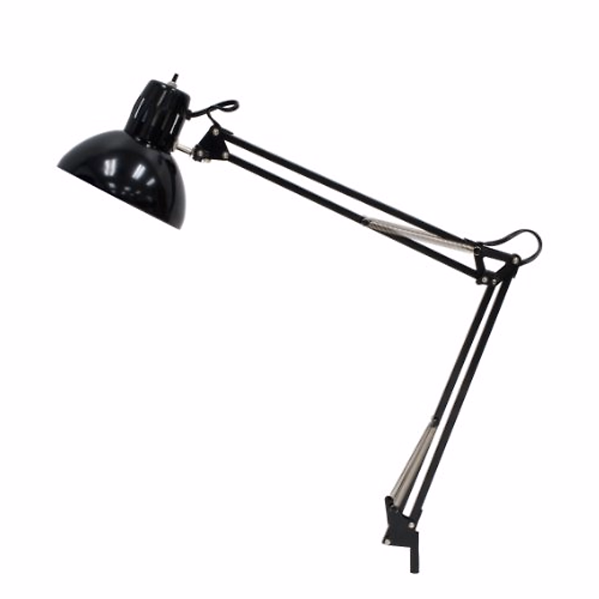 Studio Designs Swing Arm Lamp with 13-watt CFL Bulb, Black