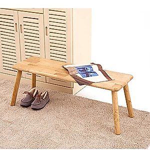 Free Standing Shoe Racks Rubber Wood Wooden Bench Long Bench Dining Stool Change Shoe Bench Household Bed end Stool (Size : 602935cm)