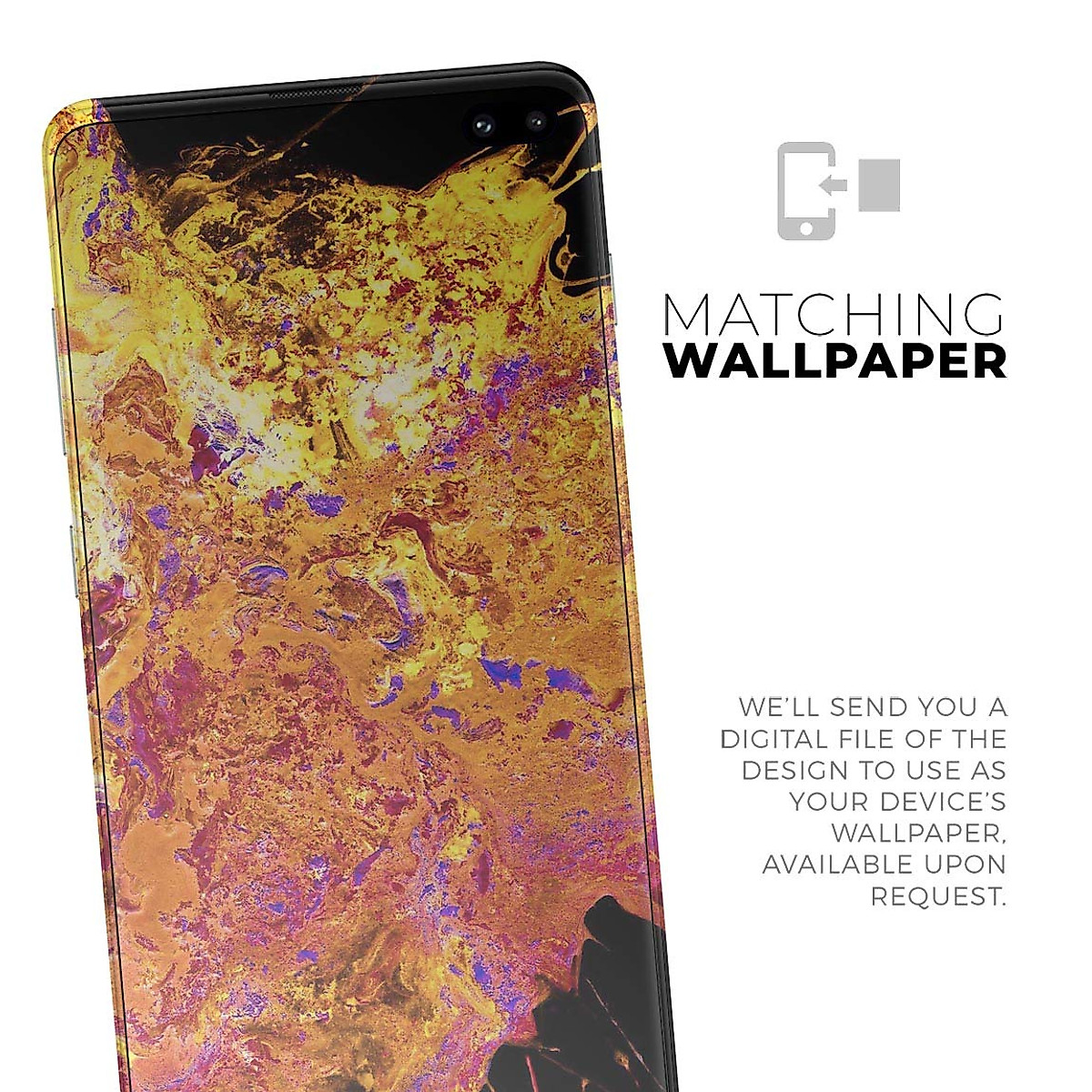 DesignSkinz Liquid Abstract Paint V7 Protective Vinyl Decal Wrap Skin Cover Compatible with The Samsung Galaxy S20 (Screen Trim & Back Glass Skin)