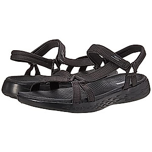 Skechers womens On-the-go 600 - Brilliancy Sport Sandal, Black, 10 US