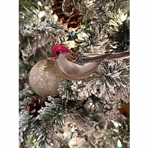 FBIRDY 12pcs Artificial Birds Artificial Sparrow Realistic Birds Faux Birds Feather Birds Foam Birds for Decorative Hanging Ornaments Yard Patio Wreath Designs Garden Decoration