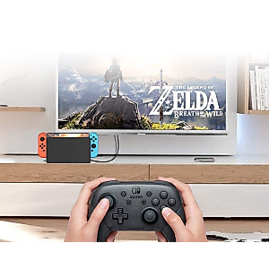 ElecGear Cooling Fan for Nintendo Switch OLED Dock, 3 Speed Replacement Back Cover for Switch New Dock, USB Powered Cooler with LED Lighting
