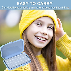 ARGOMAX Orthodontic Wax for Braces - Food Grade Dental Wax with Colorful Storage Box, 10 Packs (50 Strips) for Braces Wearers