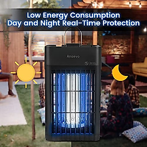 ANSEVO Electric Bug Zapper - 4200v Electric Mosquito Zapper for Home Backyard Patio Garden Indoor Outdoor