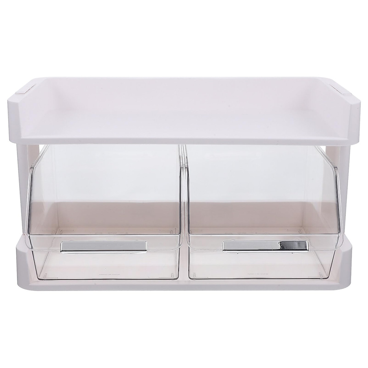 Homoyoyo Tea Storage Organiser Home Tea Bag Organizer Home Tea Bag Rack Multi-function Tea Bag Rack Tea Bag Bin Coffee Bag Sugar Bag Container Plastic Tea Box Multifunction Office White