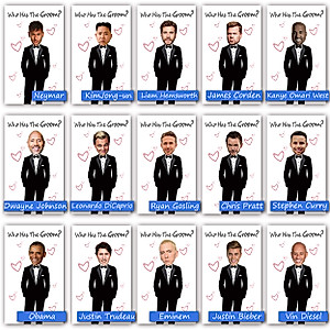 Cute Bridal Shower Games - Scratch Off Bridal Shower Game.Funny Bachelorette Party Games - Who Has the Groom - 33 sheets