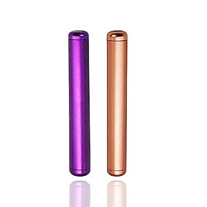 Metal Tube Container, Tube Airtight Waterproof Storage Holder, Travel Storage Box Fit in Pocket Purse Lightweight Portable for Travel 2Pcs