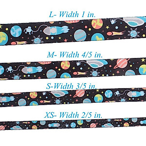 QQPETS Dog Harness Leash Set Adjustable Heavy Duty No Pull Halter Harnesses for Small Medium Large Breed Dogs Back Clip Anti-Twist Perfect for Walking (S(14"-20" Chest Girth), Space)