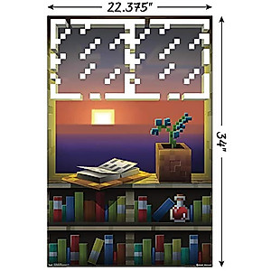 Trends International Minecraft - Window Wall Poster, 22.375" x 34", Unframed Version