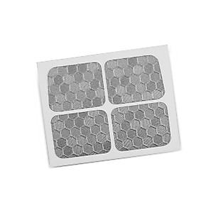 TouchProtect Steam Deck Grip Kit - Front touchpad and back button skin set. Steam Deck accessory bundle. (Hex Silver)