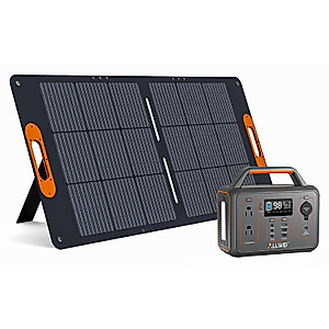 ALLWEI 300W Portable Power Station with 1 * 100W Solar Panel Included, Solar Generator 280Wh, PD60W USB, DC AC Outlet, Home Battery Backup for Camping Outdoor RV Trip Hunting Blackout CPAP