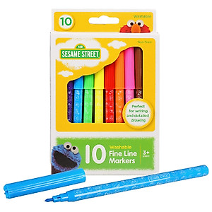 Sesame Street Coloring Book and Stickers Craft Activity Set - Bundle Includes Coloring Book, Stickers, and More!