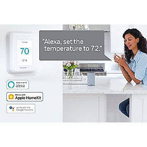 Honeywell Home T9 WiFi Smart Thermostat with 1 Smart Room Sensor, Touchscreen Display, Alexa and Google Assist