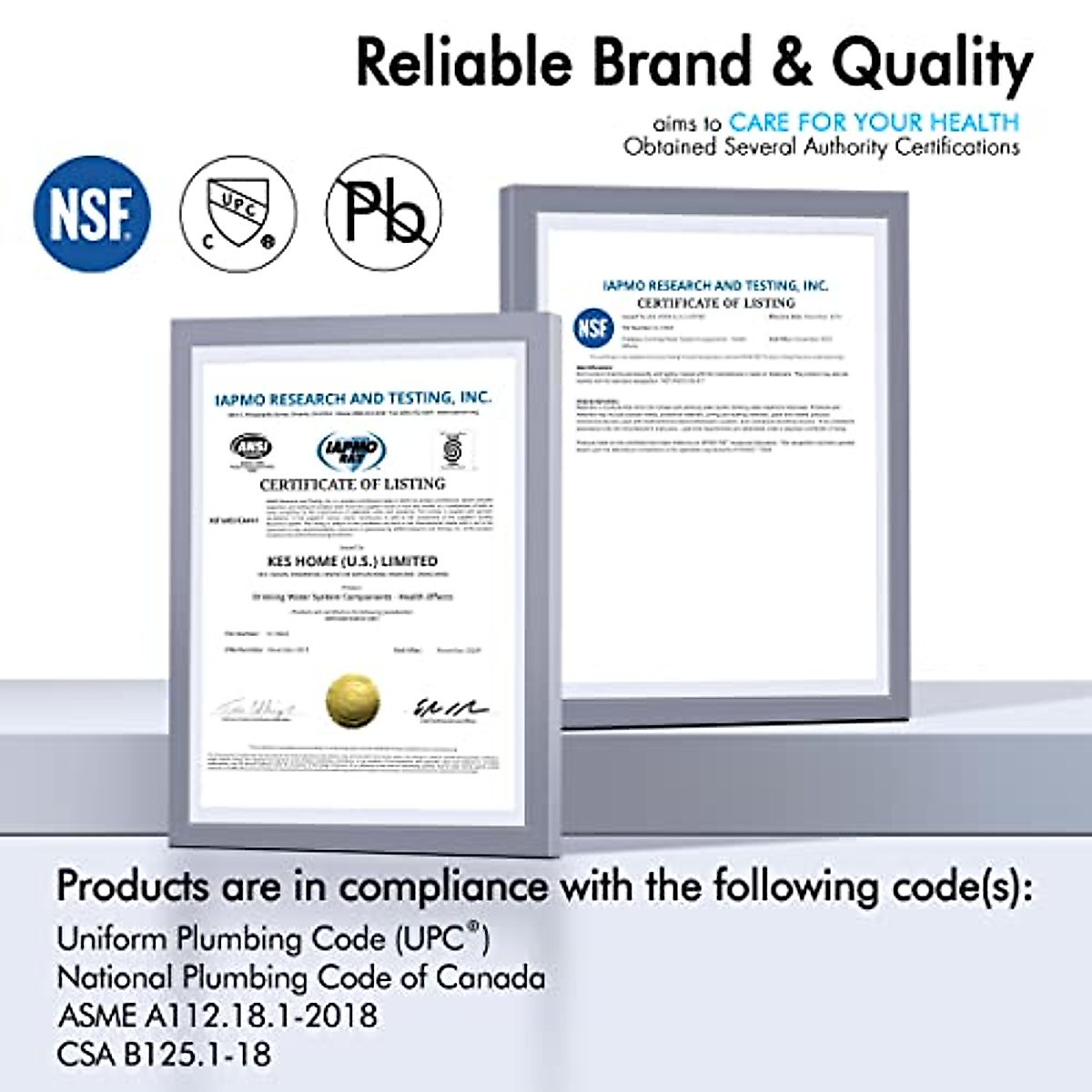 KES 4 Inch Matte Black Bathroom Faucet, 2 Handle Centerset Bathroom Sink Faucet cUPC Vanity Faucet Modern, Sink Drain Not Included, L4117LF-BK