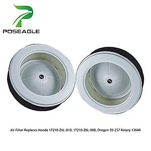 POSEAGLE GX630 Air Cleaner Element Replaces 17210-Z6L-010 for Honda GX630, GX630R, GX630RH, GX660, GX660R, GX690, GX690R Engines and Honda EB10000 Generators