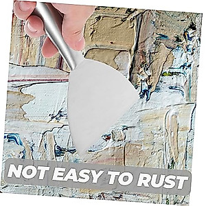 BUTIFULSIC Scrapers for Oil Stains Kitchen Scraper Tool Stainless Steel Spatula Scraper for Cleaning Stainless Steel Scrapers Paint Scraper Wallpaper Scraper Paint Spatula Cleaning Scraper