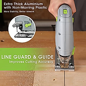 WORKPRO Jig Saw, Heavy Duty Design, 5 AMP 3000 SPM, Jigsaw Tool Corded Electric Power Cutter for Wood, Metal and Plastic Cutting, 7 Blades