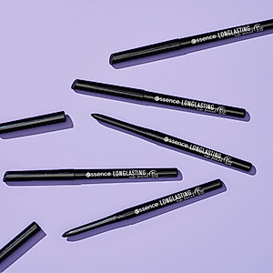 essence | 5-Pack Black Longlasting Eyeliner Pencil | Water-Resistant & Applies Smoothly & Evenly | Retractable | Vegan & Paraben Free | Cruelty Free