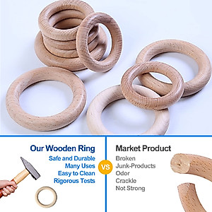 Arudyo Baby Teething Toys Silicone Teethers BPA Free Silicone Rudder with Wooden Ring Soothe Babies Gums (Gray)