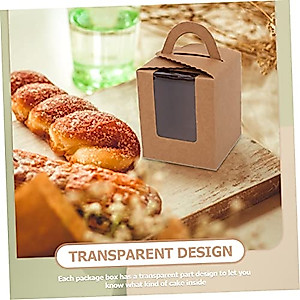 UPKOCH 24pcs Cupcake Boxes Pastry Box Mini Cake Boxes Mini Muffin Green Paper Cups Cup Cake Box Green Cupcake Boxes Stroopwaffles Handheld Cake Box Dessert Packaging Boxes Small Paper Cup