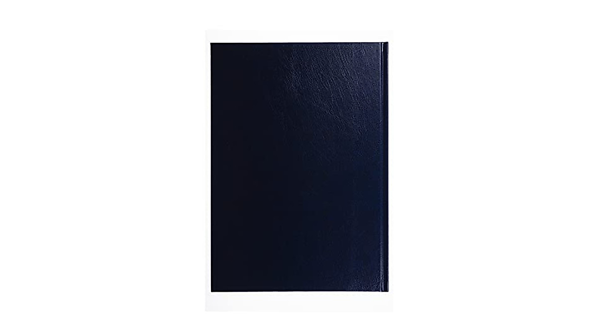 Collins Essential A4 Daily Planner 2024 | Durable Blue Leathergrain