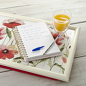 Creative Tops 5233429 Watercolour Poppy Cushioned Bean Bag Lap Tray - Multi-Colour - 44 x 34 cm (17.5 x 13.5)